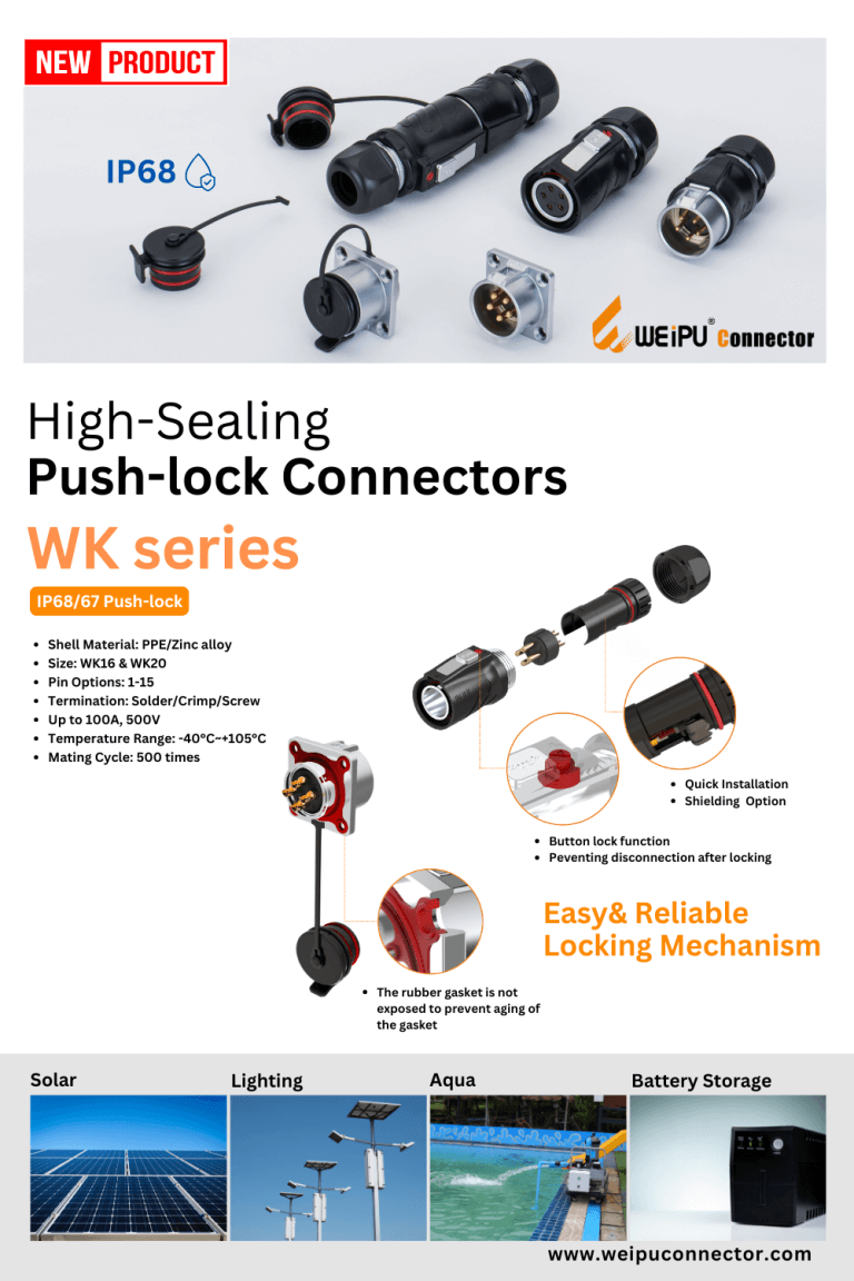 Introducing the New WEIPU WK Series Push-Lock Connectors